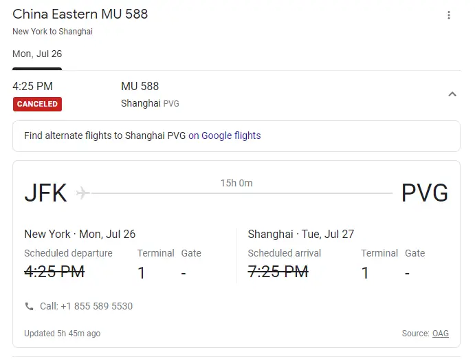 【更新：明天的MU588将会被取消了】突发！未来两天的回国航班被临时取消，碰到此紧急情况如何有效处理？ - 抛因特达人 PointsTalent
